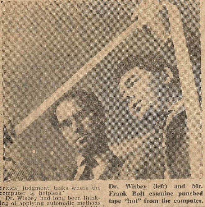 Roy Wisbey, and Literary and Linguistic Computing, 1965 style | Melissa ...